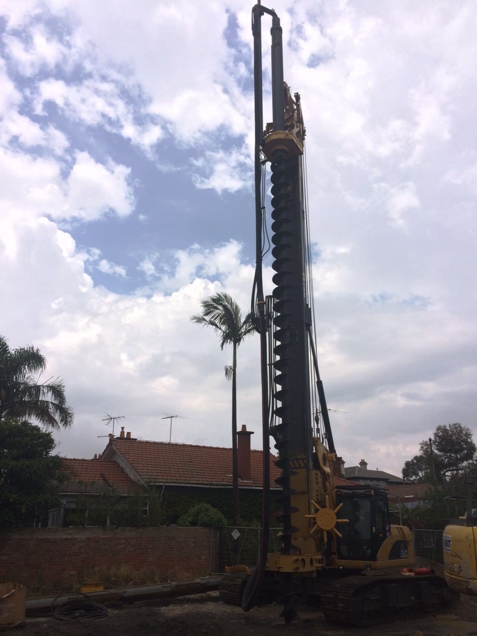 Bored Piling Machine , 80 kN.m Torque CFA Hydraulic Rotary Pile ...